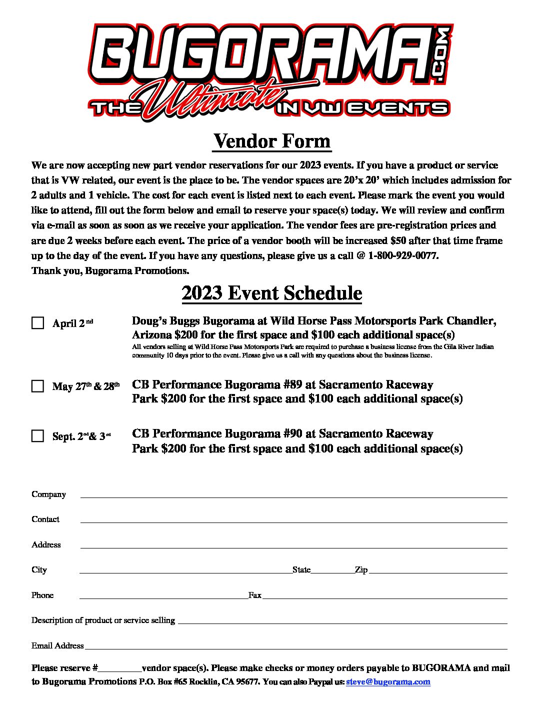 Bugorama – The Ultimate in VW Events